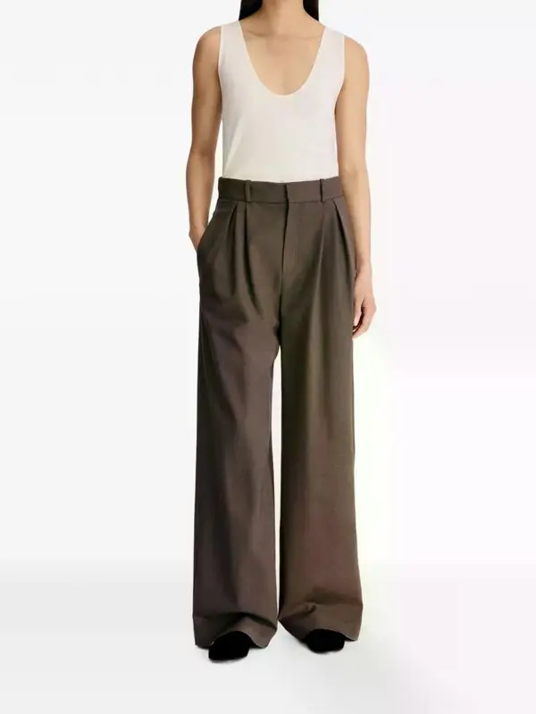 Loulou De Saison Pleated Grain Trousers
