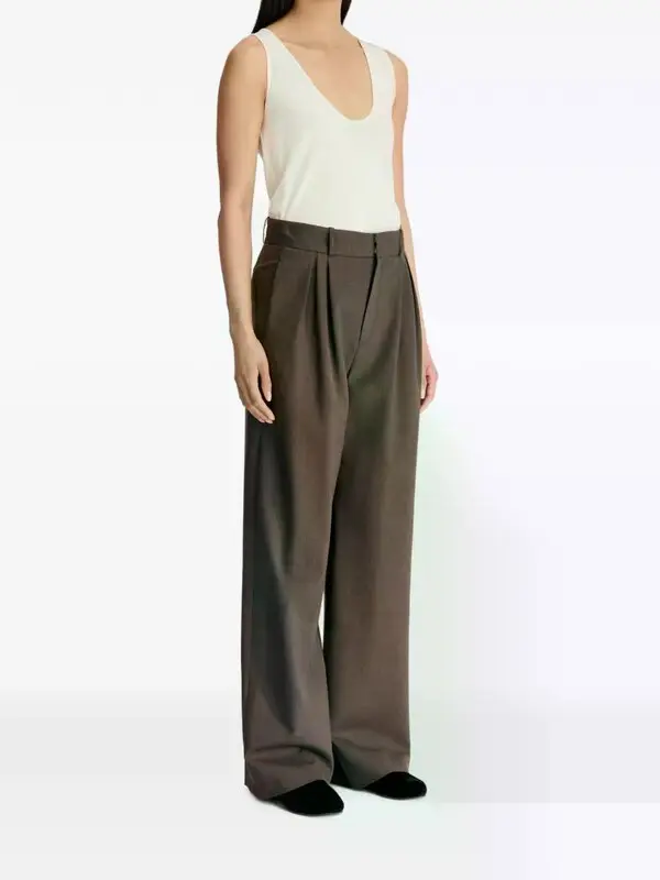 Loulou De Saison Pleated Grain Trousers