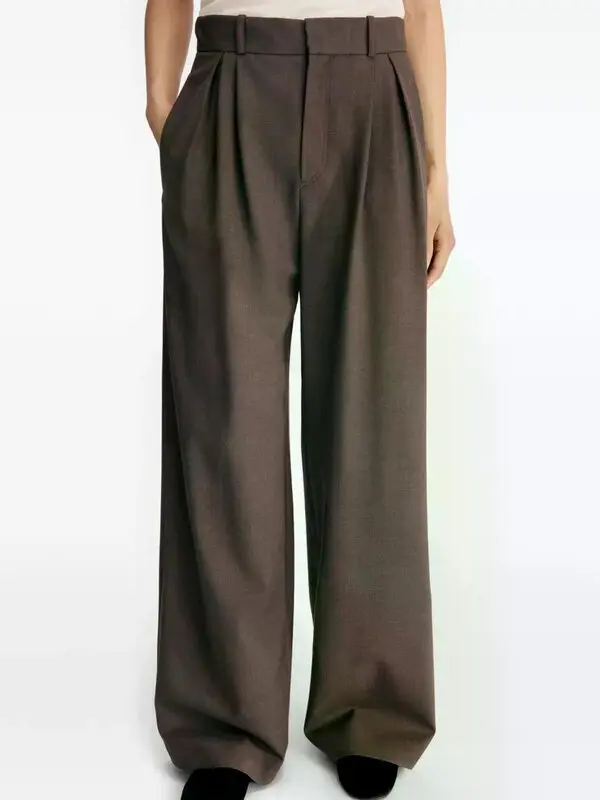 Loulou De Saison Pleated Grain Trousers