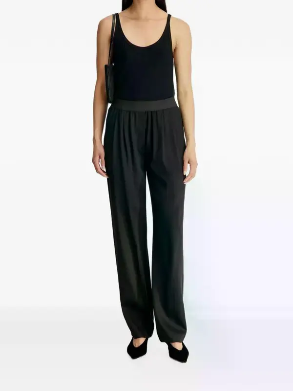 Loulou De Saison Dan Pleated Elasticated-waistband Straight Trousers