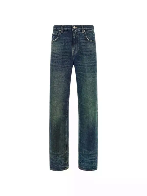 HAIKURE Bonnie Contrast-stitch Jeans - Blue