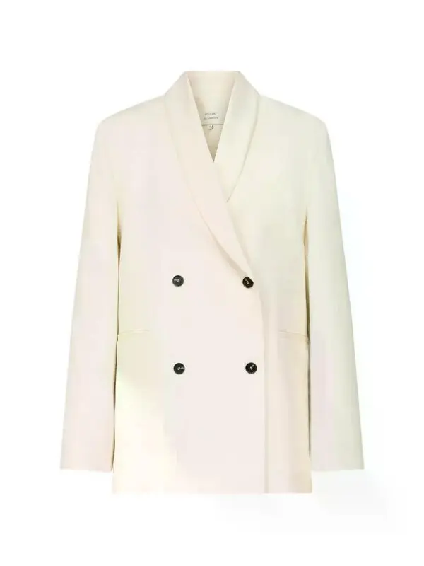 Loulou De Saison Sira Double-breasted Shawl-collar Jacket - Neutrals