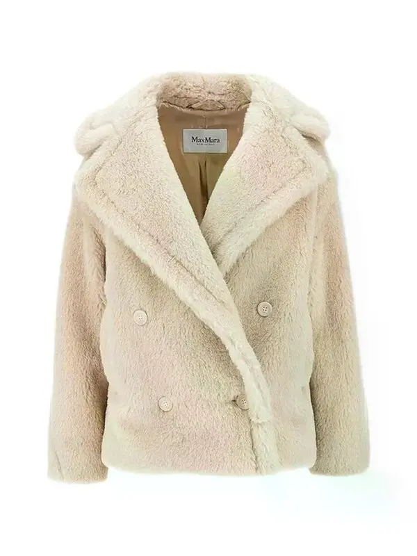 Max Mara Teddy Faux Fur Double-breasted Jacket
