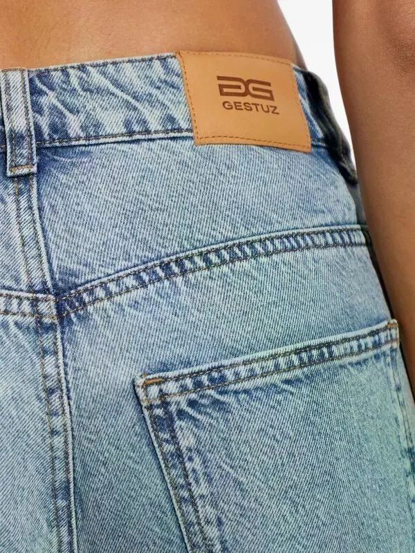 GESTUZ Gzmawi Acid-wash Tapered Jeans