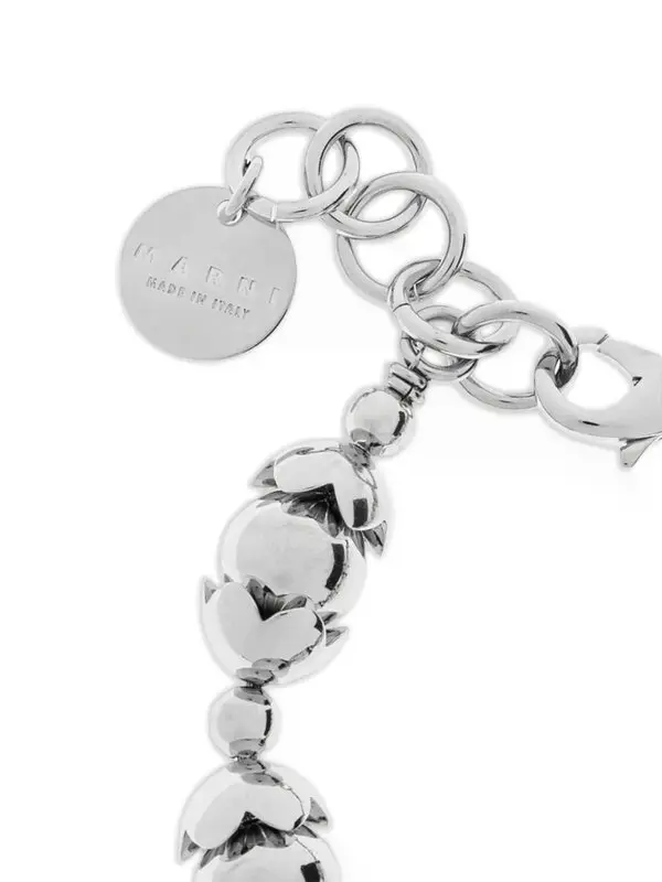 Marni Logo-engraved Bracelet - Silver