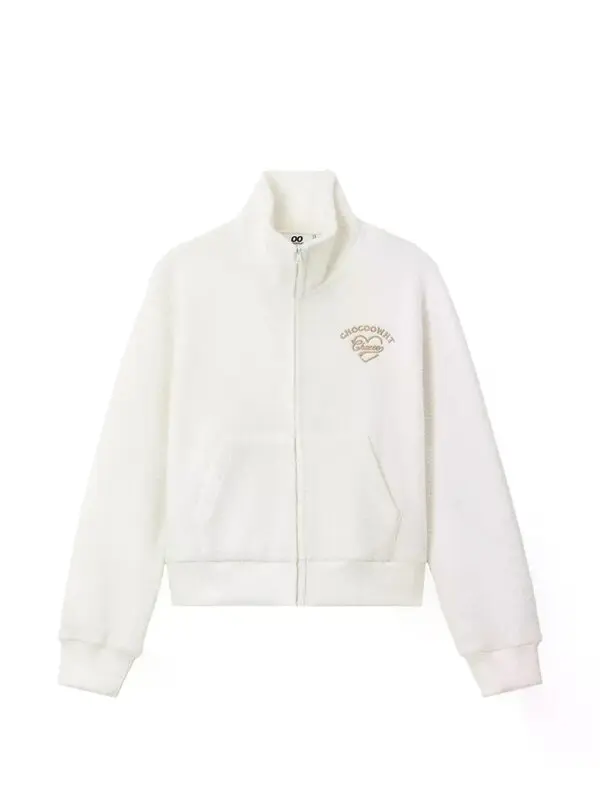 CHOCOOLATE Logo-embroidered Fleece Jacket