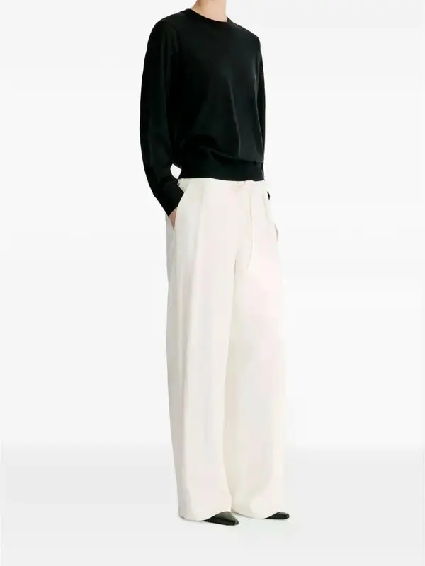 Loulou De Saison Ellon Straight-leg Drawstring Trousers