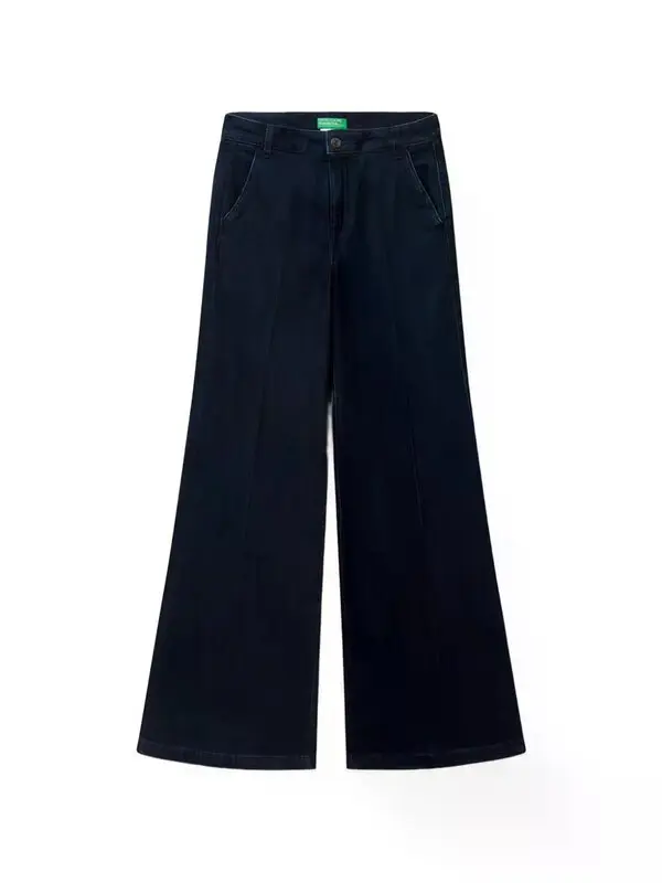 BENETTON Wide-leg Trousers With Pressed Crease