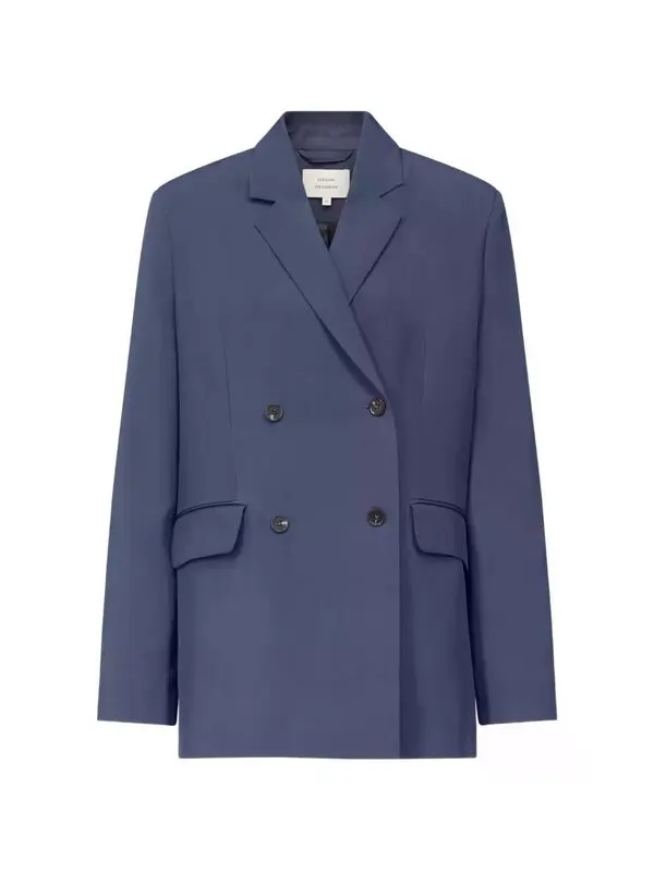 Loulou De Saison Regan Double-breasted Notch-lapel Jacket - Blue