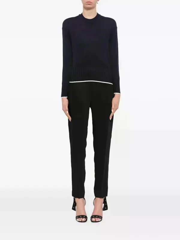 Kenzo Ribbed-knit Sweater With Contrast Tipping
