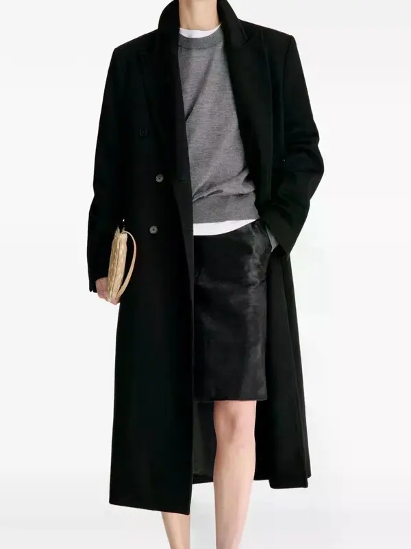 Loulou De Saison Double-breasted Peak-lapel Coat