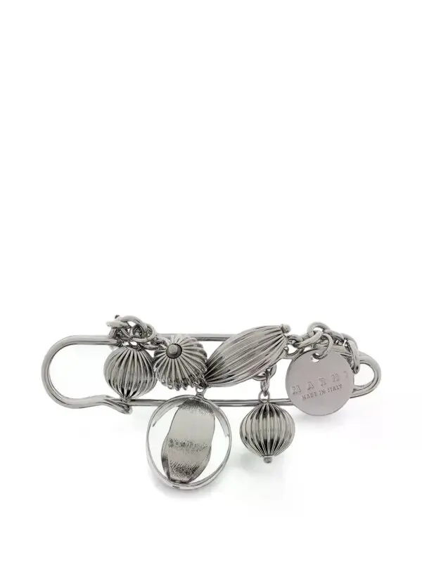 Marni Pendant-embellished Pin - Silver