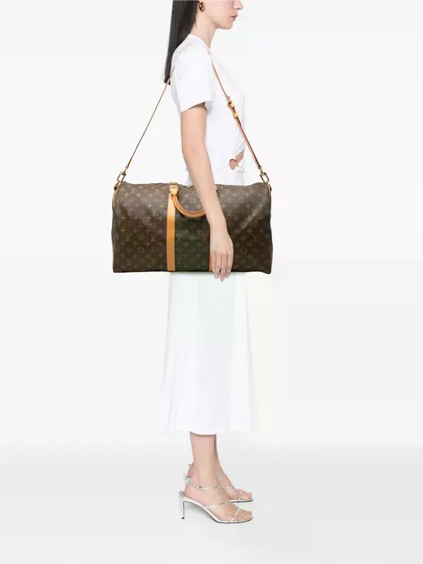 LOUIS VUITTON Keepall Bandouliere 50 Monogram Travel Bag