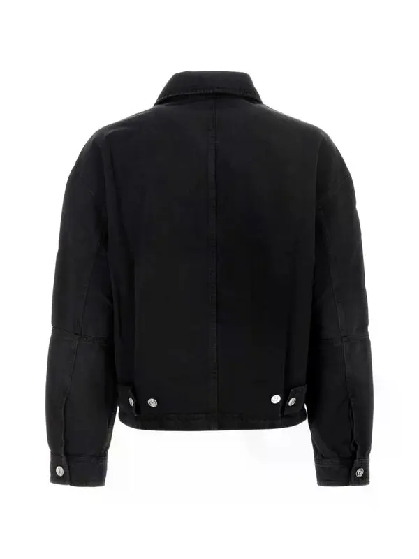 Amiri Zip-up Denim Work Jacket - Black