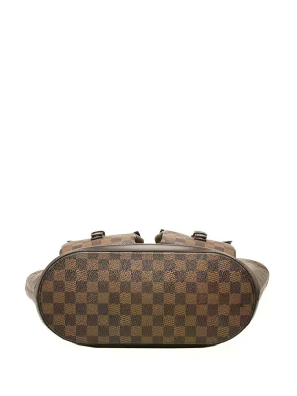 LOUIS VUITTON 2002 Damier Ebene Manosque Gm Tote Bag