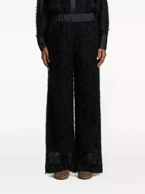 Peserico Feather-effect Wide-leg Trousers