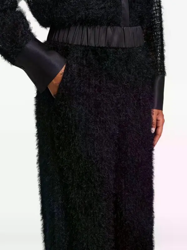 Peserico Feather-effect Wide-leg Trousers