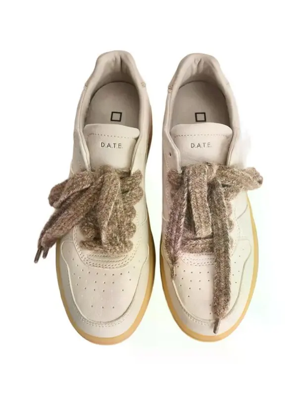 D.a.t.e. Chunky Lace Leather Sneakers With Perforated Detailing