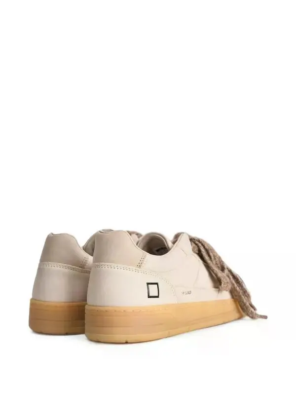 D.a.t.e. Chunky Lace Leather Sneakers With Perforated Detailing
