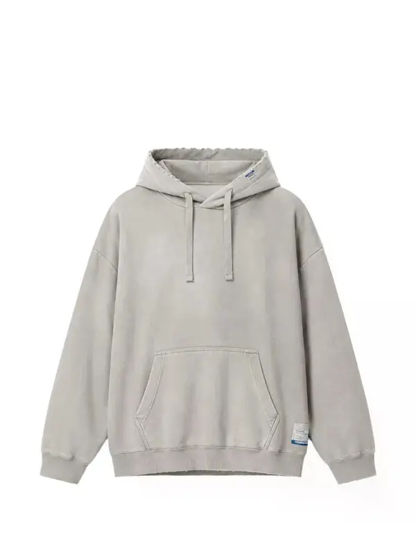 Mihara Yasuhiro Sun Faded Like Distressed Hoodie - Grey