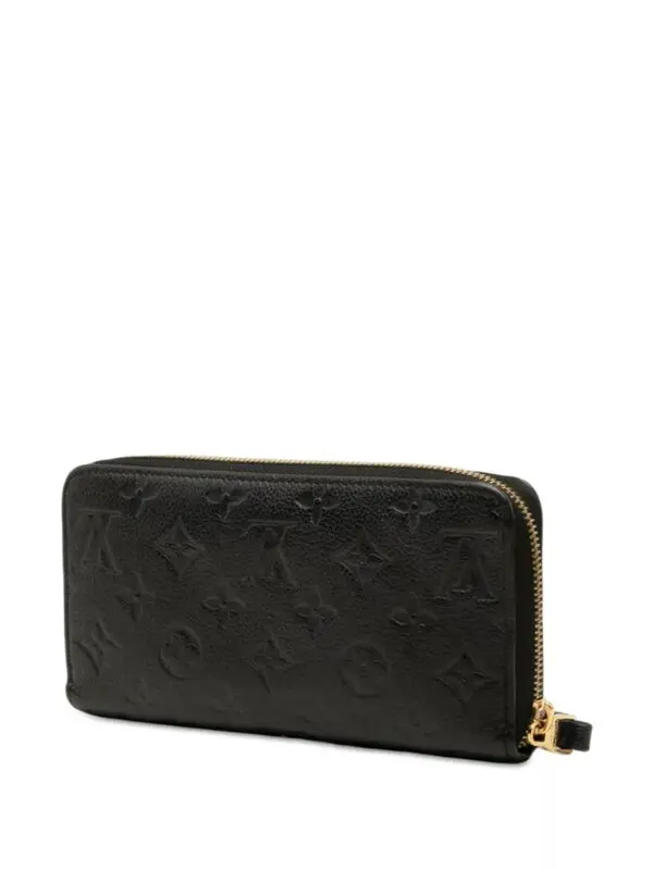 LOUIS VUITTON 2017 Monogram Empreinte Zippy Wallet Long Wallets - Black