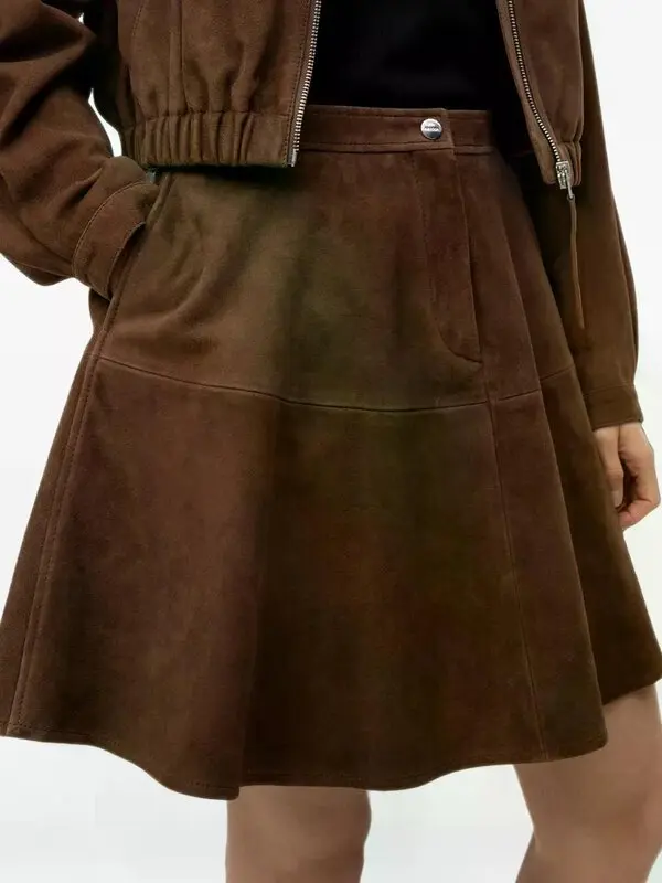 Hugo Suede Skirt With A-line Shape