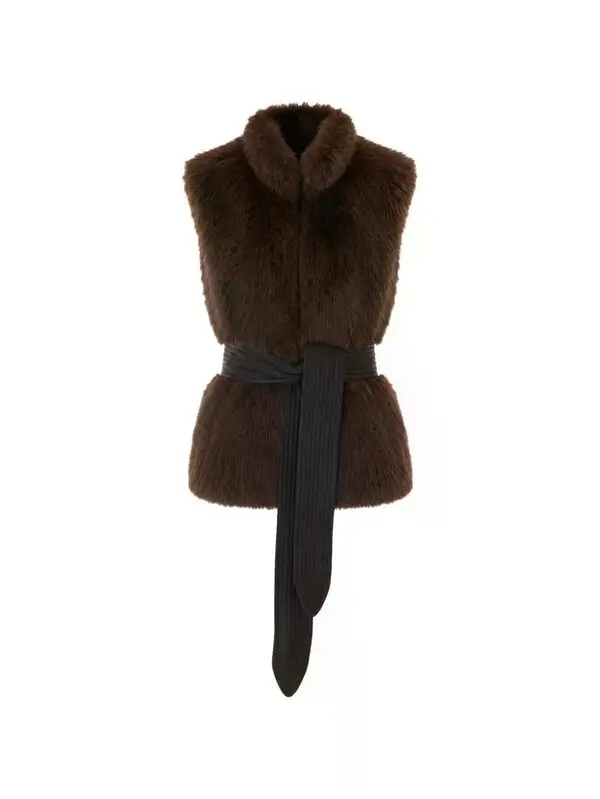 Liu Jo Belted Faux-fur Jacket