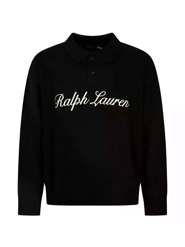 Polo Ralph Lauren Relaxed-fit Logo Wool-blend Jumper - Black