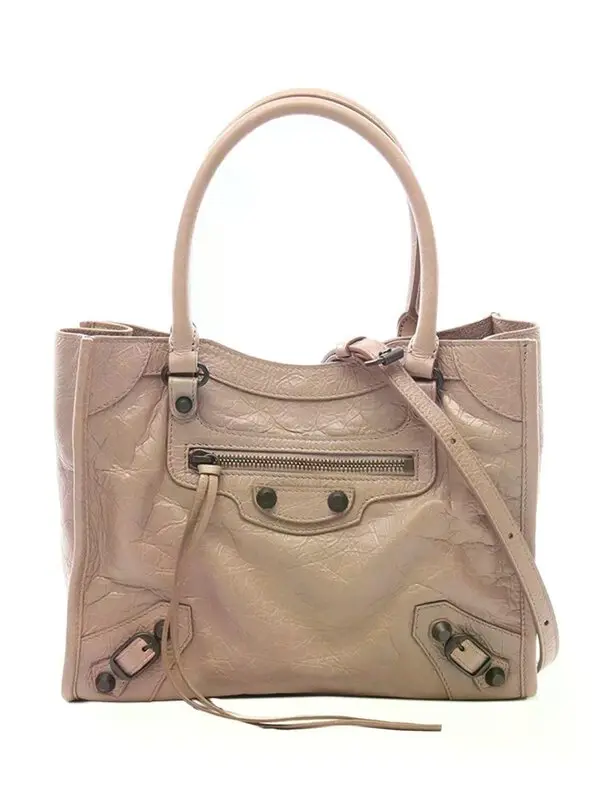 Balenciaga Mini Lambskin Le City Satchel - Neutrals