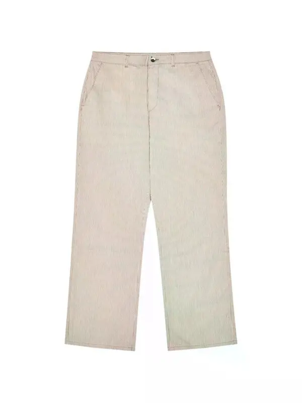 MALBON The Hickory Stripe-pattern Loose Fit Trousers