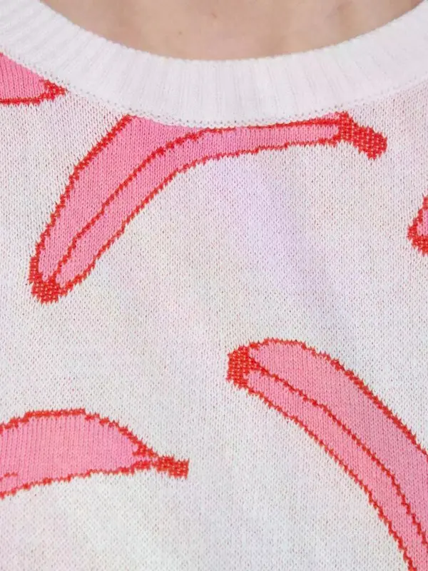 BENETTON Banana-print Intarsia Sweater