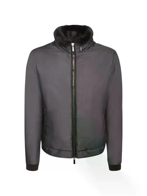 MOORER Shearling-lined Zip-up Jacket