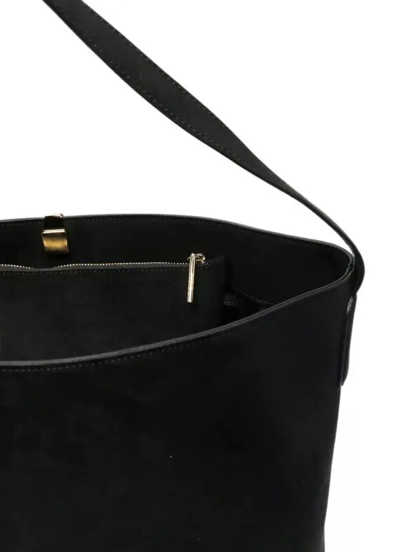 THEMOIRE Zoe Suede-effect Shoulder Bag