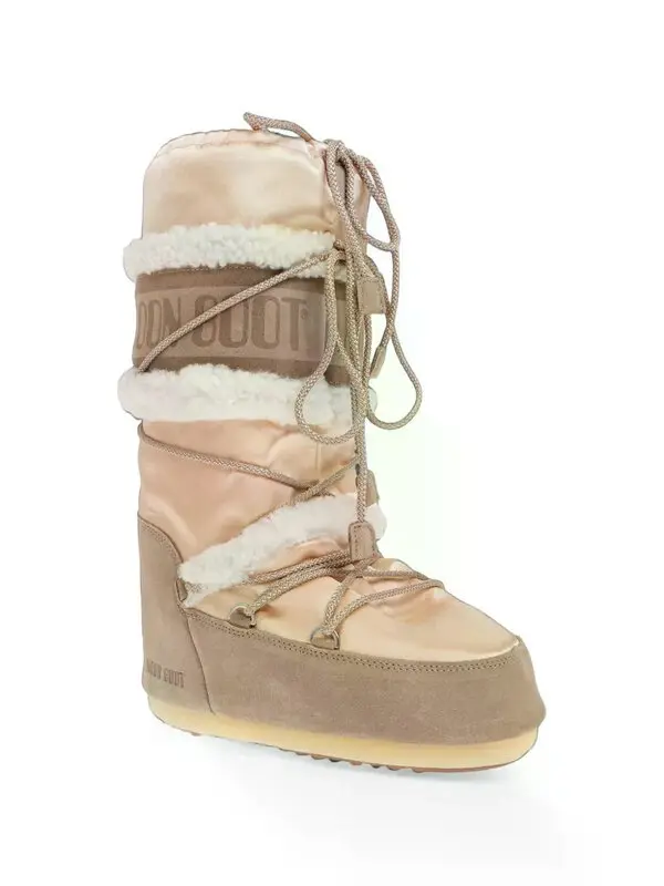 Moon Boot Icon Pearly Plus Lace-up Boots - Neutrals
