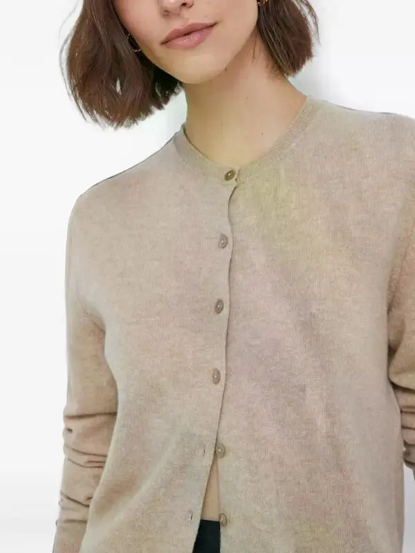 BENETTON Button-up Crew-neck Cardigan