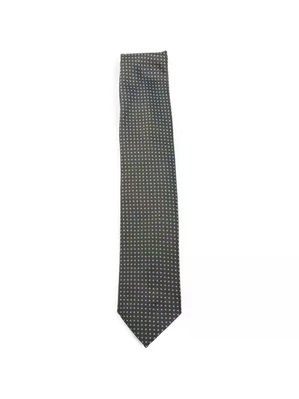 Zegna Geometric-pattern Silk Tie