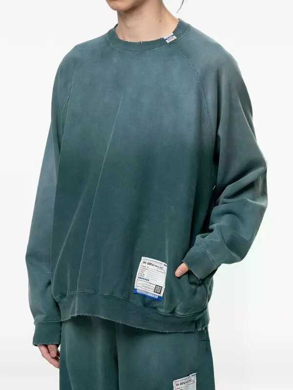 Mihara Yasuhiro Sun-faded Distressed Sweatshirt