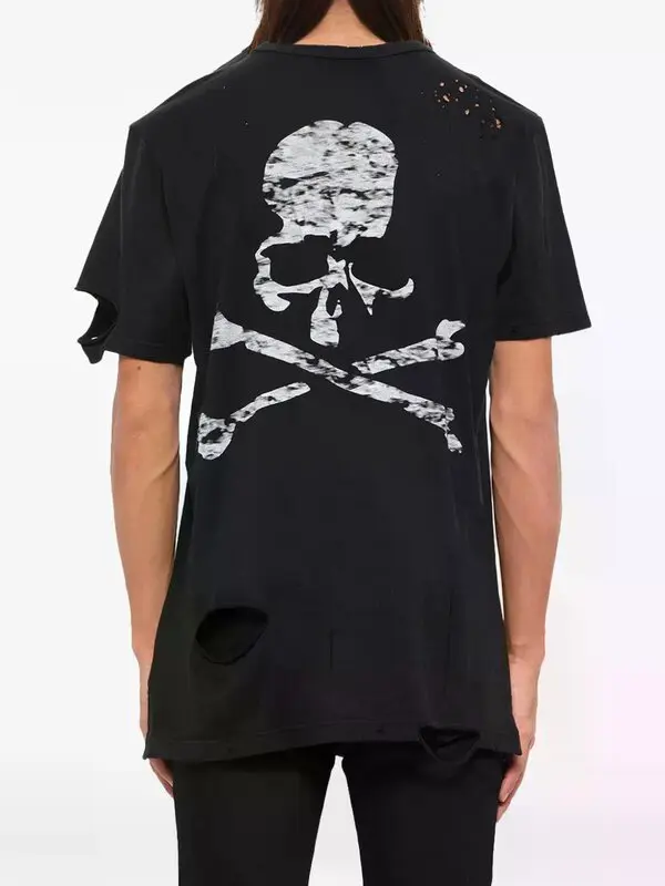 MASTERMIND WORLD Distressed Slogan-print T-shirt