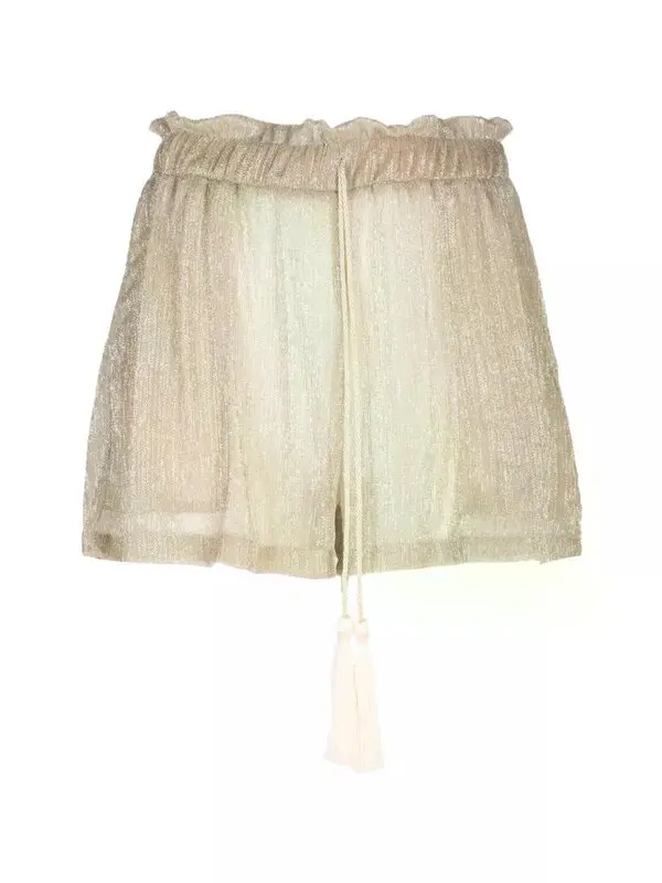 PALMACEA Nair Tassel-detail Shorts - Gold