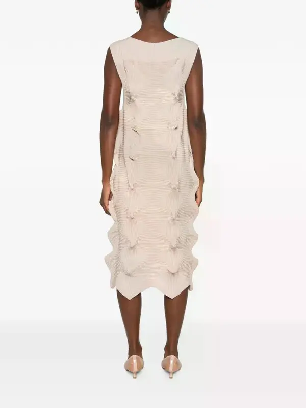 Issey Miyake Textured Pleated Dress