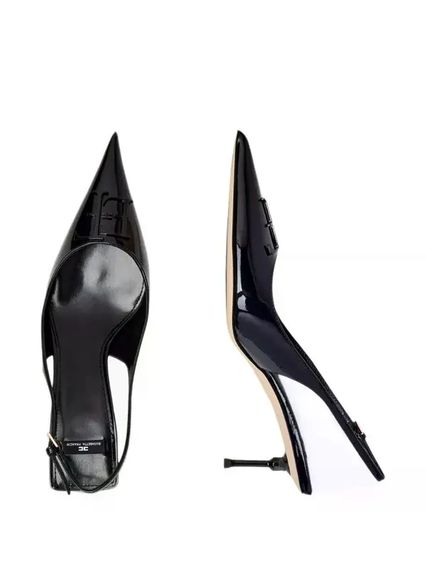 Elisabetta Franchi Patent-leather Slingback Shoes