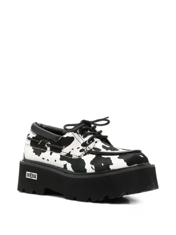 CULT Cow-print Platform Loafers
