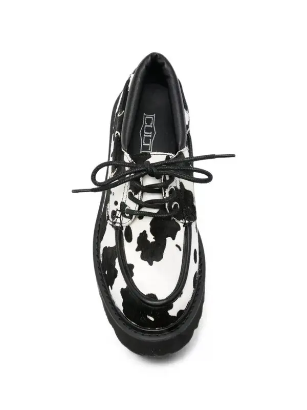 CULT Cow-print Platform Loafers