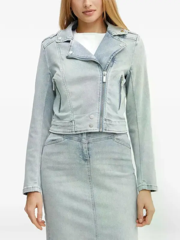 MORGAN Vammy Biker-style Denim Jacket