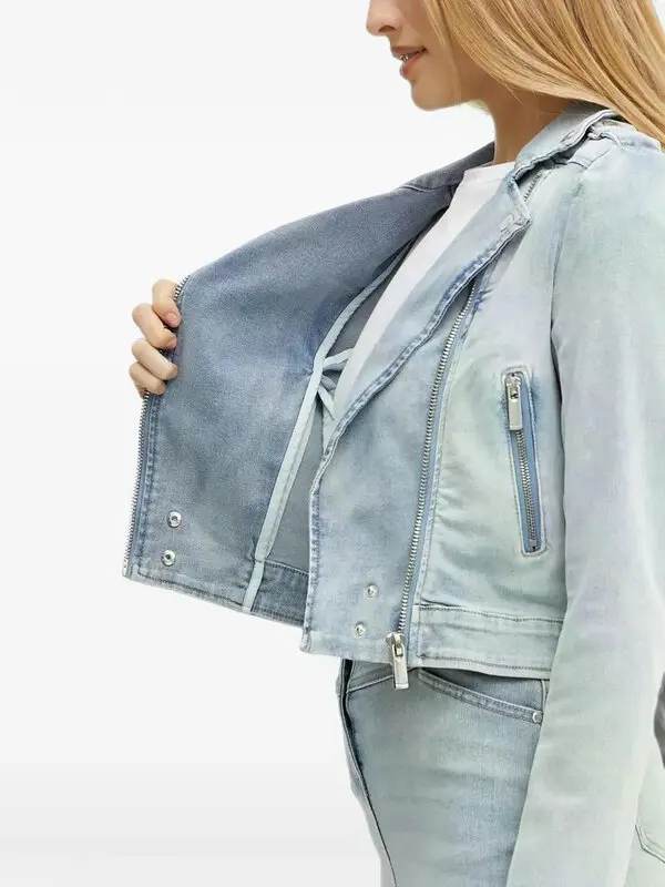 MORGAN Vammy Biker-style Denim Jacket