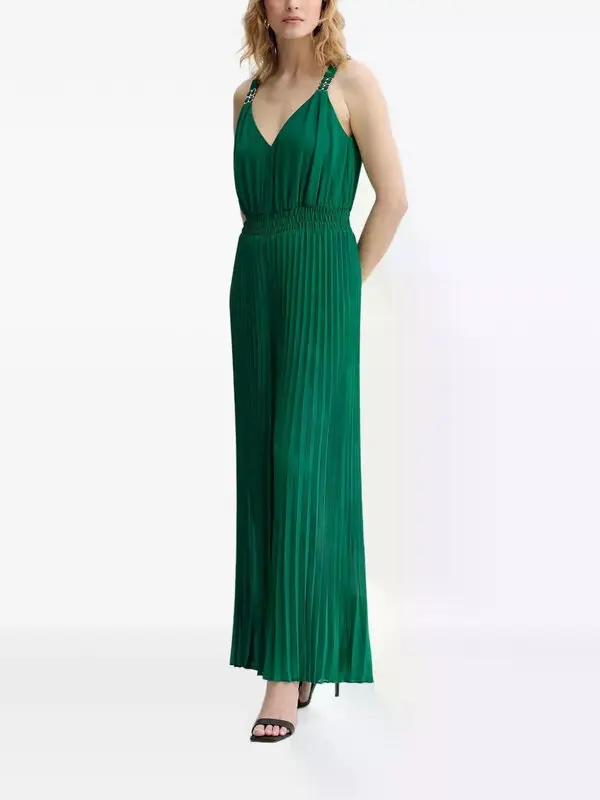 MORGAN Palji Pleated Wide Leg Jumpsuit