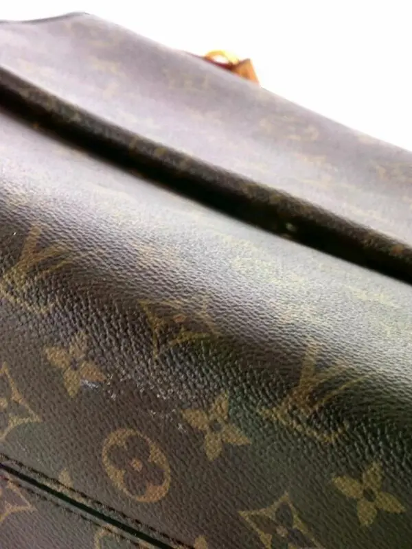 LOUIS VUITTON Cluny Top Handle Bag Monogram Canvas Mm Shoulder Bag