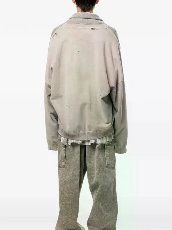 Mihara Yasuhiro Combined Knit Cardigan - Grey