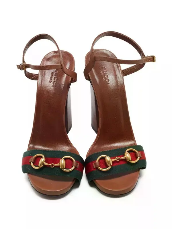 Gucci Horsebit Ankle-strap Sandals