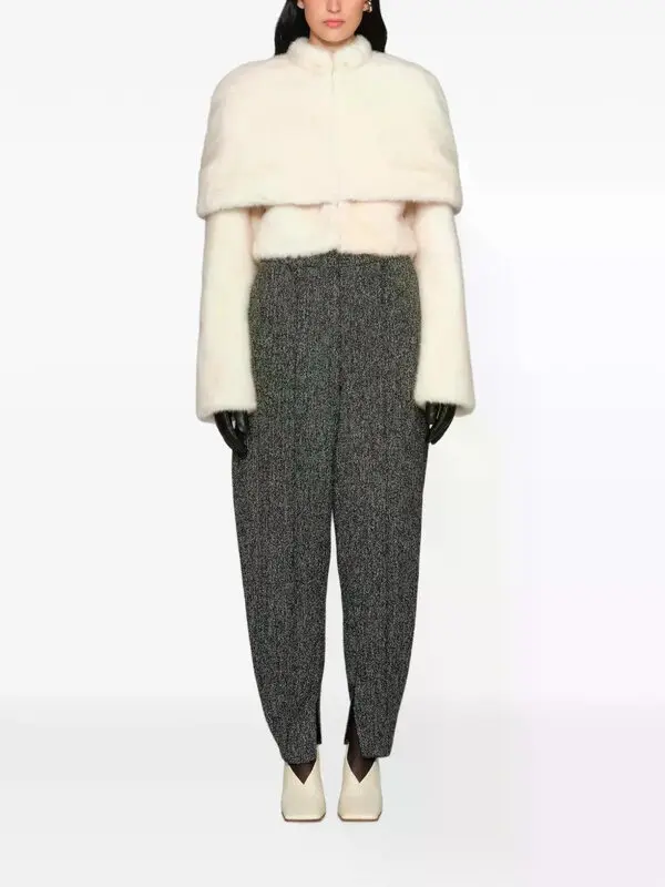 ET OCHS Vlad Cape-overlay Faux-fur Jacket